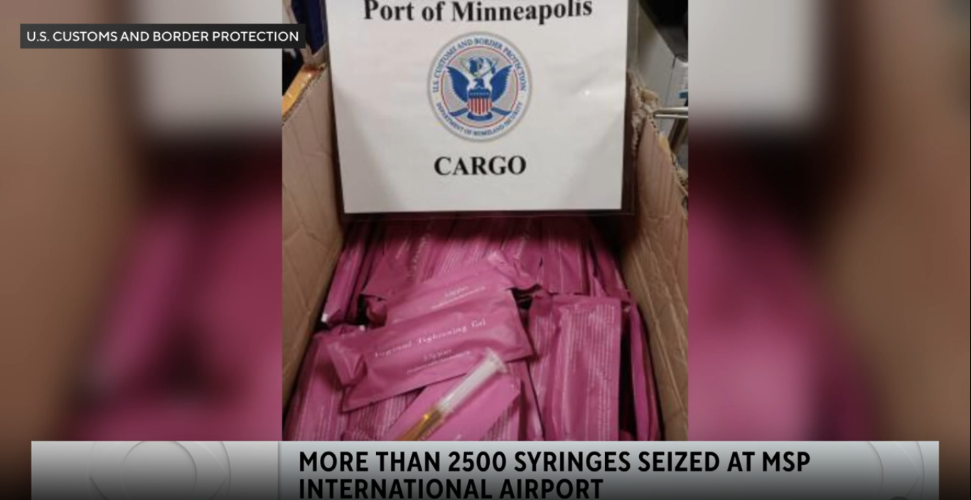 2500 Syringes Of Women Kitty Tightening Jail Seized At Minneapolis ...