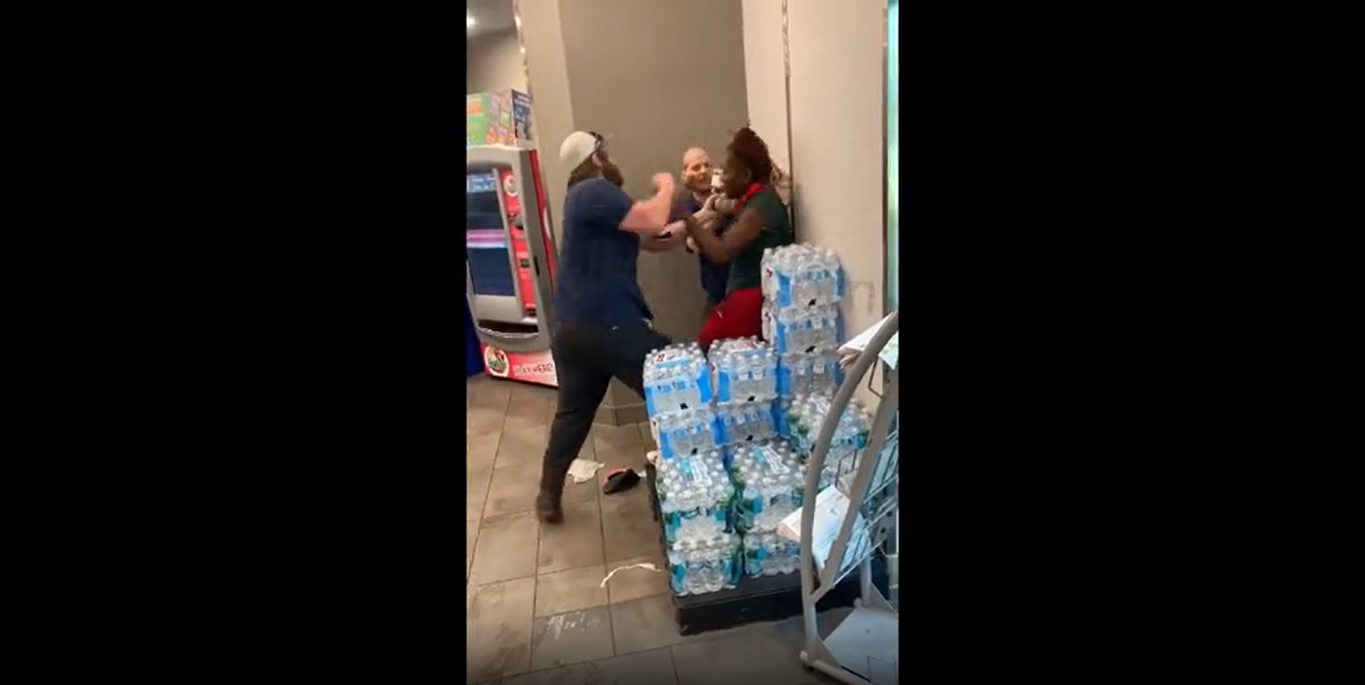 Two Guys Handles Woman After She Was Caught Stealing In Store ...
