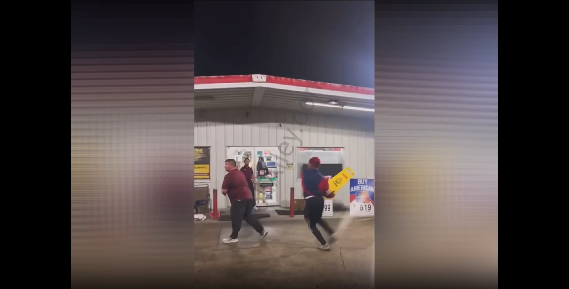 Dude Gets Baited And Gets Hit With A Wet Floor After He Tried To Use A